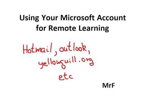 Using Your Microsoft Account (Hotmail, Outlook, etc)