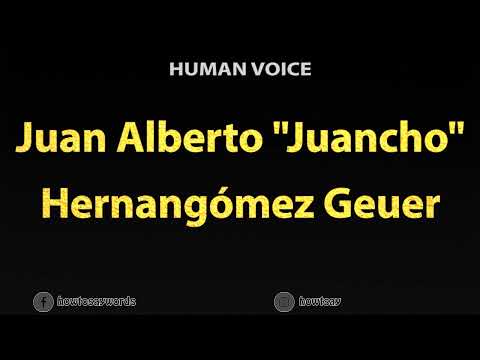 How To Pronounce Juan Alberto Juancho Hernangomez Geuer