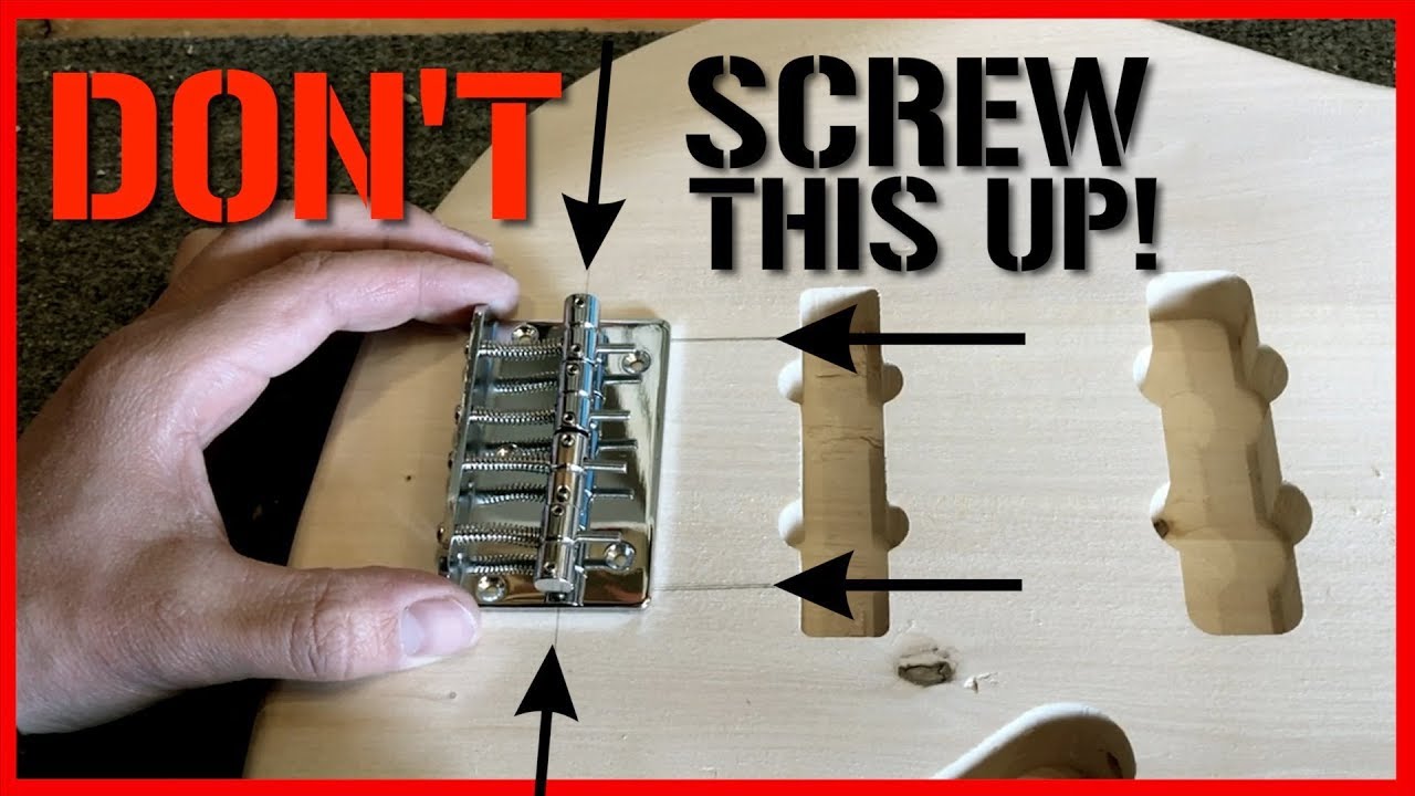 How to properly install a guitar or bass bridge (QUICK TIPS)