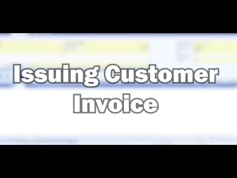 E-Invoice | How to issue Customer Invoice?