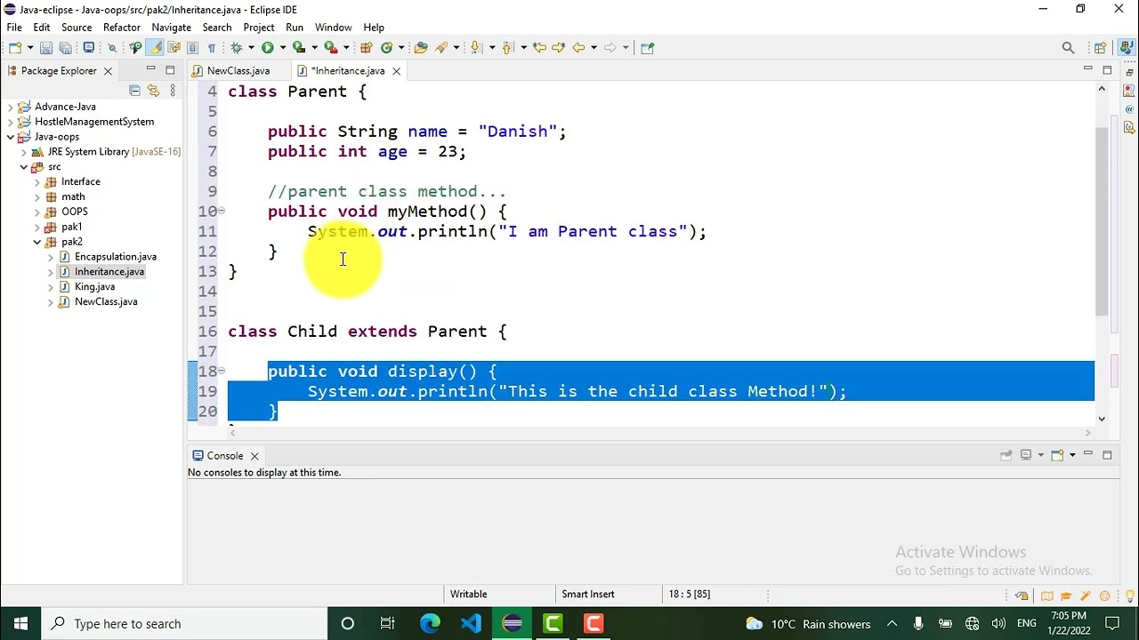Advance-Java Inheritance in java #11