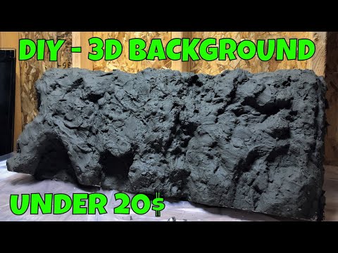DIY - How to make Custom 3D Aquarium Background for under 20$ | CHEAP and EASY!! (Step by Step)