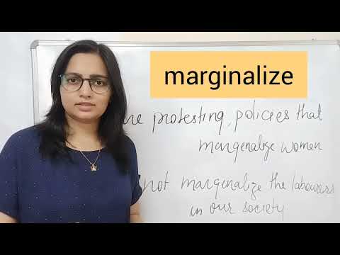 marginalize meaning in hindi | marginalize का मतलब | example sentences |