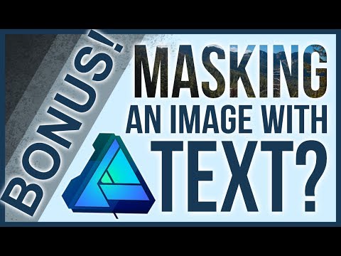 Masking An Image Using TEXT in Affinity Designer!