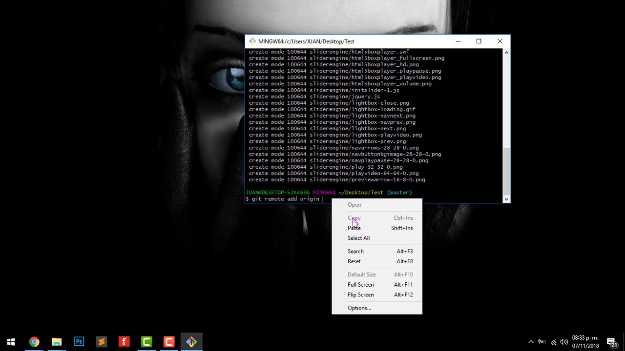 Subir sitio web en GitHub mediante Git Bash