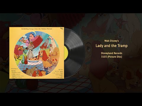 Walt Disney's Lady and the Tramp (Picture Disc 3103) | Vintage Disney Vinyl Restored