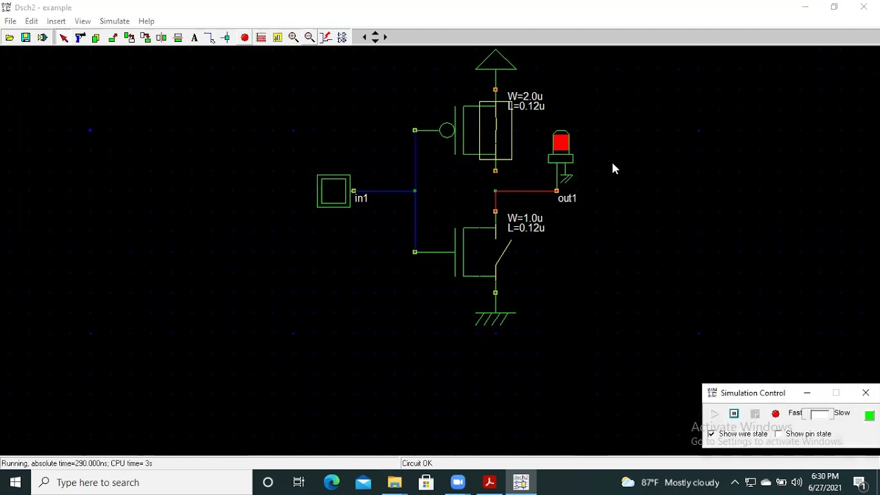 VLSI Lab-1 (CMOS Inverter Design)