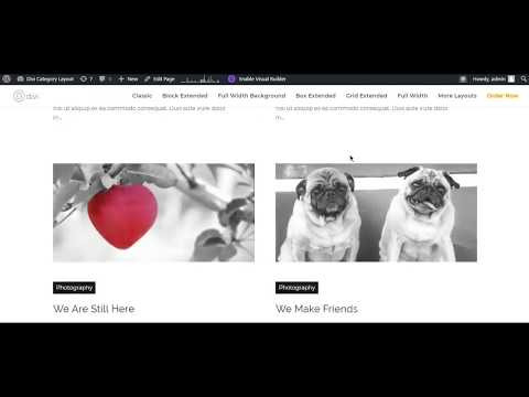 Grid Extended 2 Columns using Divi Blog Extras