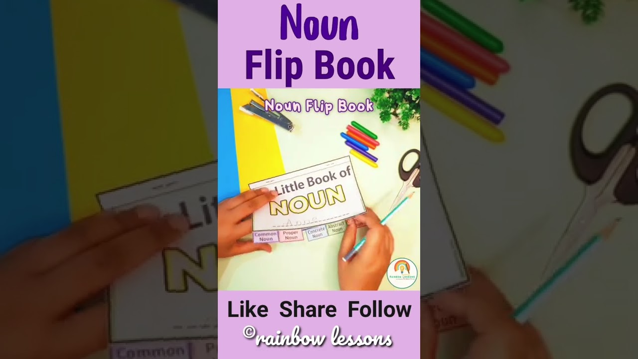 Noun Worksheets | Nouns Flipbook | Common and Proper Nouns Booklet | Nouns Review | Grammar Review