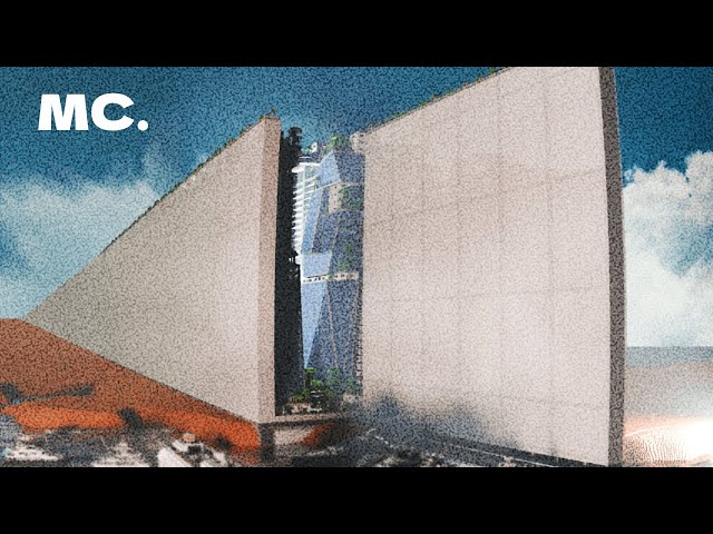 NEOM Futuristic Line City +Terrain (discontinued) [1.19.4+] Minecraft Map