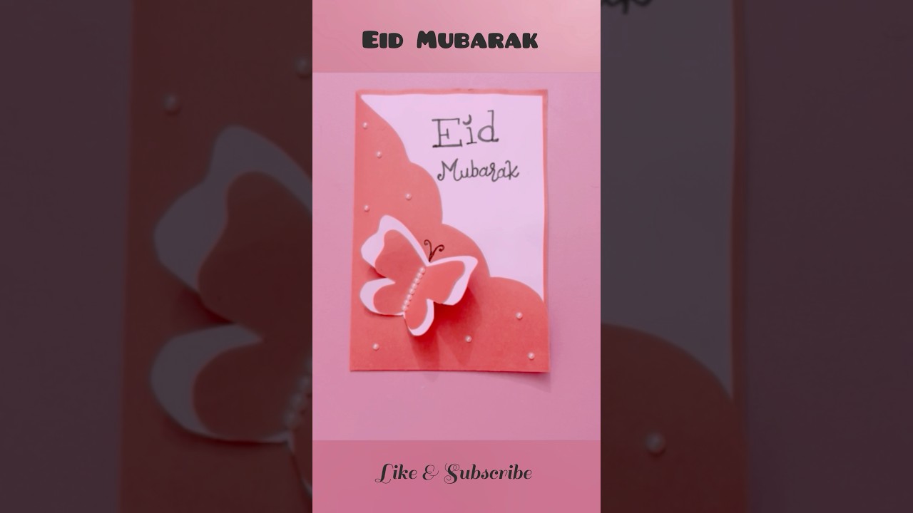 Eid Ul Adha Greeting Card #shorts #eidmubarak #diy #greetingcard #youtubeshorts #craft #eidcard #yt