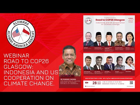 ALUMNAS Webinar: Road to COP26 Glasgow - Keynote Speech from Indonesia Vice Minister of Finance