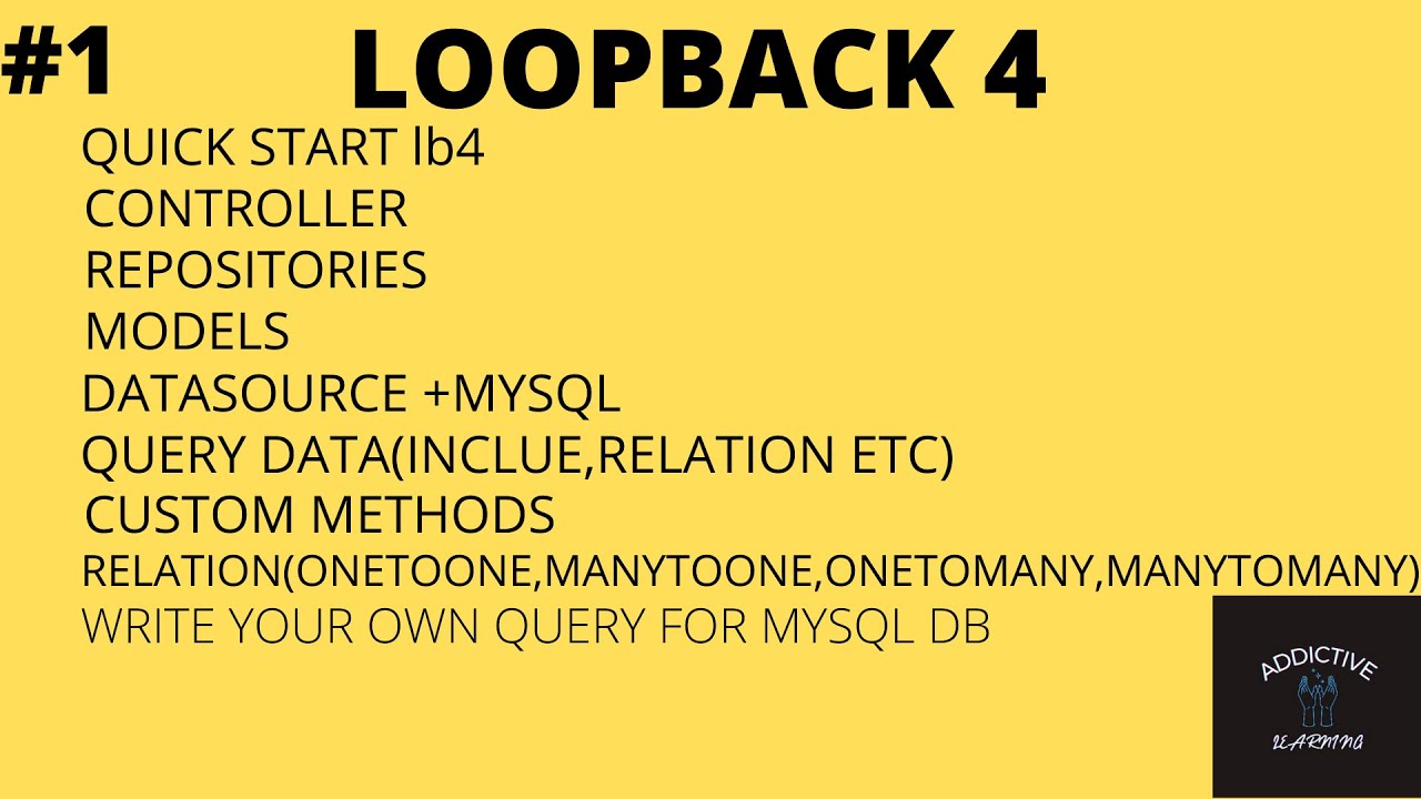 loopback + mysql #quickstart #relation#query data #write query custom methods