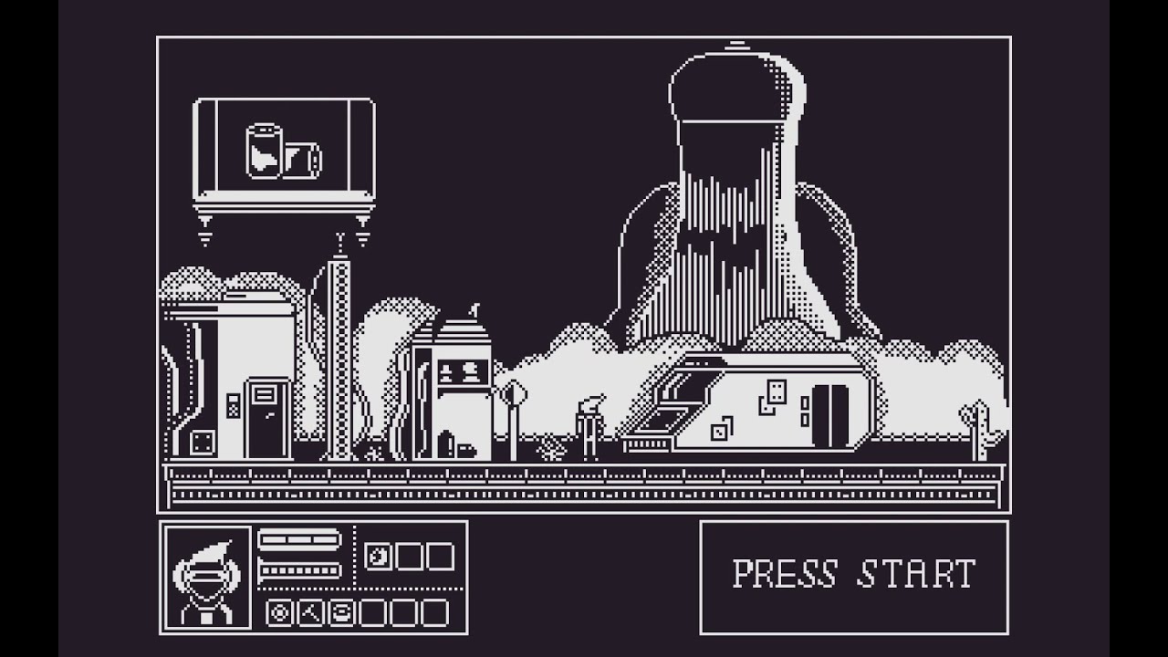 1-Bit Pixel Art Scene (Timelapse)