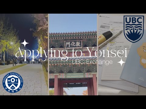 Applying to Exchange at Yonsei (from UBC)
