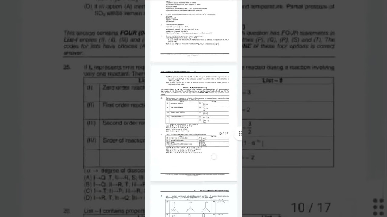 FIITJEE Aits jee advanced Paper 1 pdf(20November 2022) #fiitjee #wearefiitjeeians #jeeadvanced #2023