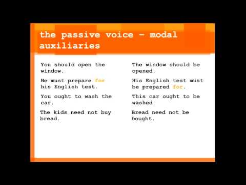 Perfect English: the Passive Voice