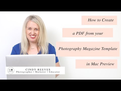 How to Create a PDF from your Photography Magazine Template in Mac Preview YT Version