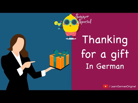 Thanking for a gift | sich für ein Geschenk bedanken | Deutsch im Alltag | Learn German | A2-B1