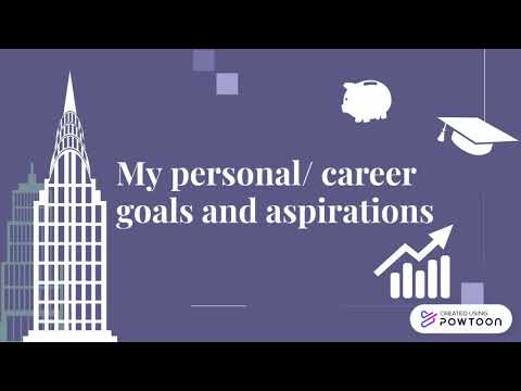 Personal/ Career Goals and Aspirations
