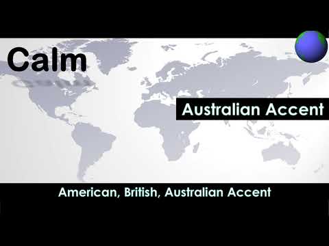 Calm - How to Pronounce Calm in Australian Accent, British Accent, American Accent