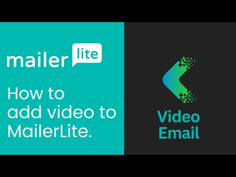 How to add video to MailerLite email, a step-by-step guide.