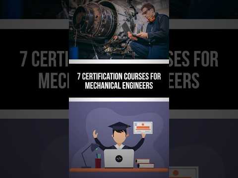7 Certification Courses for Mechanical Engineers #shorts #certification #mechanicalengineers #course