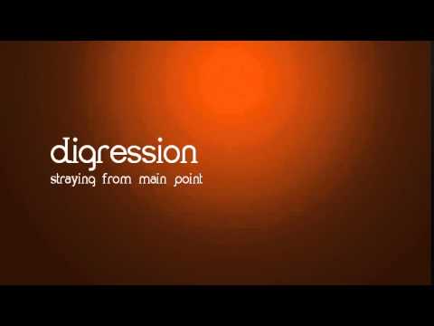 English Word Meaning - digression