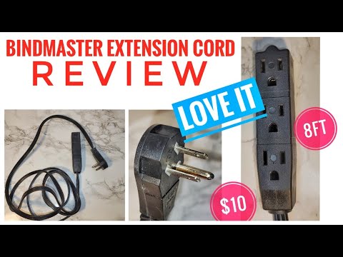 Review BindMaster 8ft Extension Cord 3 prong grounded I LOVE IT