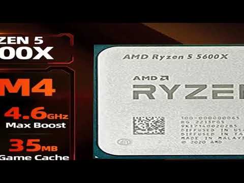 AMD Ryzen 5 5600X Processor 4.6GHz 6-Core 12-Thread 35MB Game Cache 7NM TDP 65W Socket AM4 Desktop C