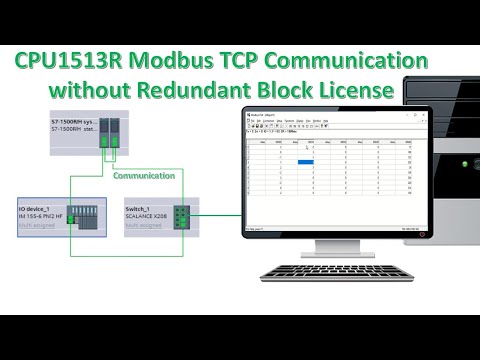 1513R Modbus TCP Master #siemens #modbus #wincc #automation #s7300 #tia #plc #programming