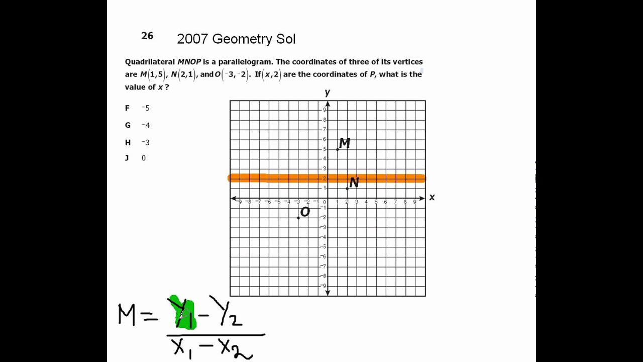 2007 Virginia Geometry SOL Problem 26