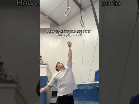 How do gymnasts get on the equipment? 🤔 #gymnastics #gymnast #sports #olympics #olympic #fails #lol