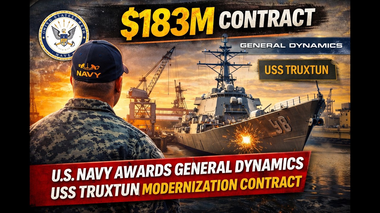 U.S. Navy awards General Dynamics $183M USS Truxtun modernization contract