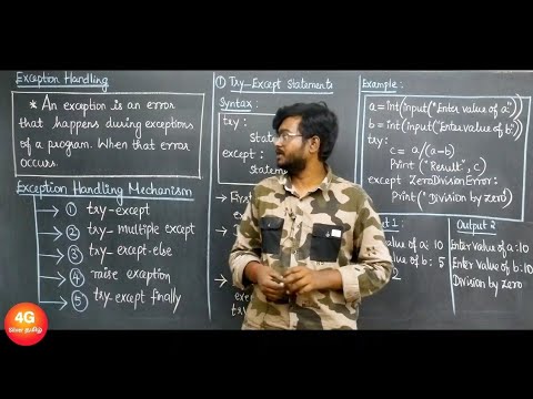 Exception Handling in Tamil GE3151 Problem Solving and Python Program Unit 5 Files, Modules, Package