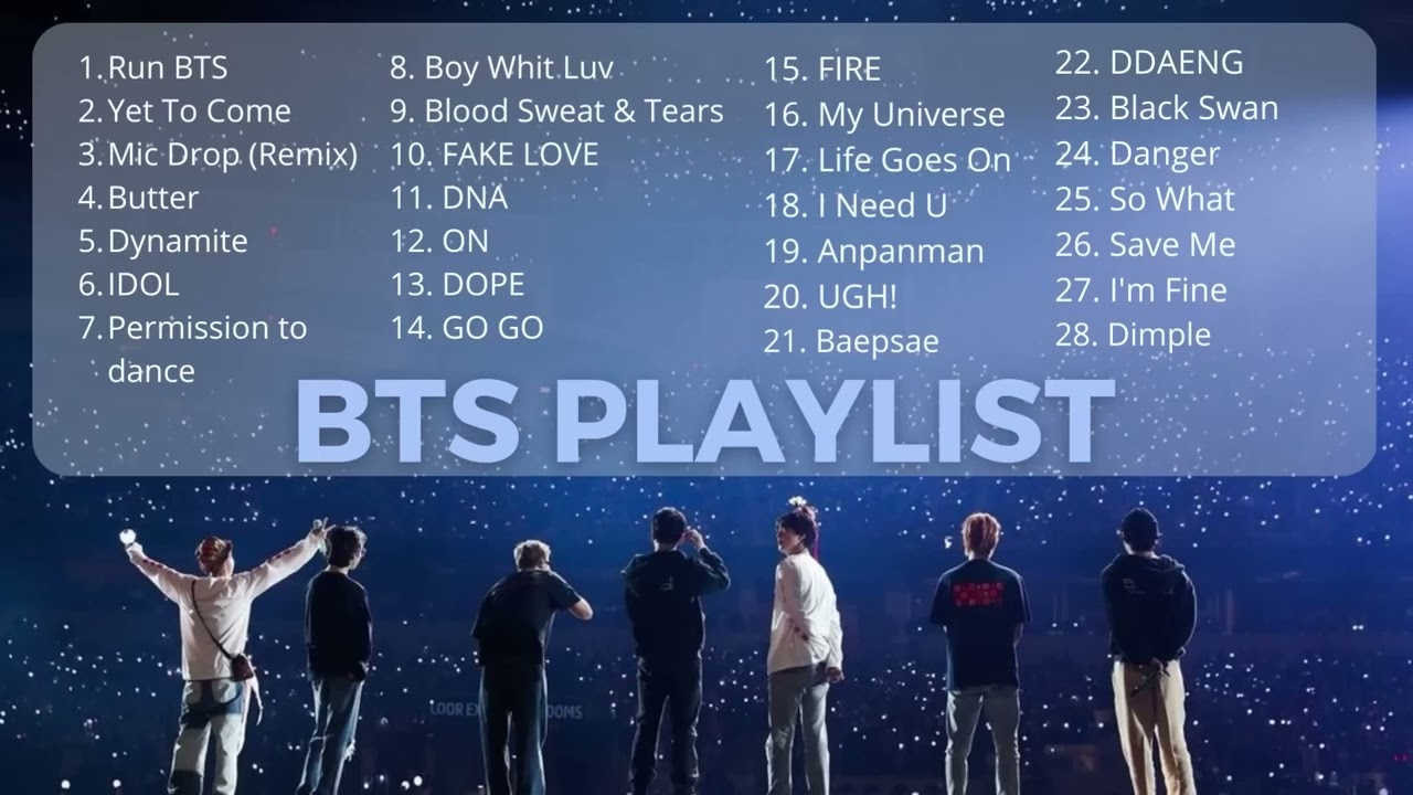 BTS PLAYLIST SUMMER 2023