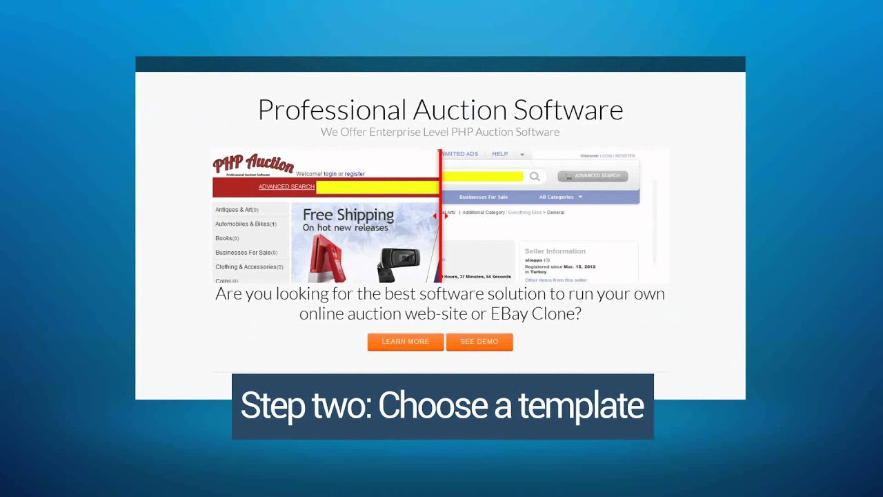 PHP Auction Pro Ebay Clone Software