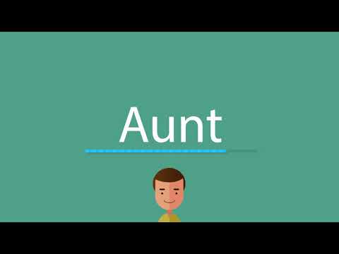 How to pronounce Aunt