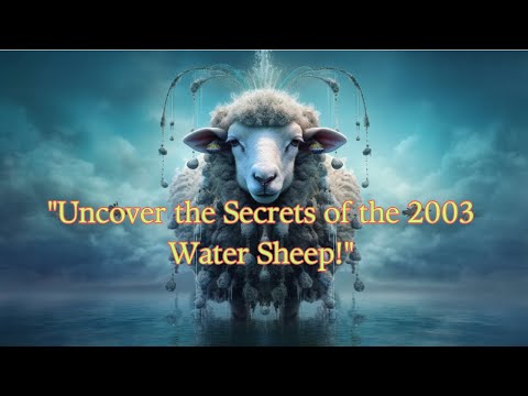 Unveiling the Mysteries of 2003 Water Sheep: Chinese Zodiac Explained!