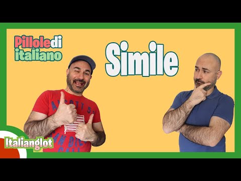 📘 All the meanings of the word “simile” in Italian 🇮🇹
