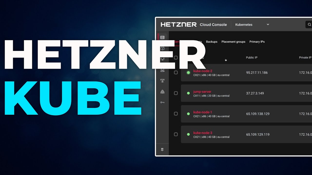 Kubernetes in Hetzner Cloud with Terraform, Kubespray, HCLOUD Controller Manager and Storage Driver