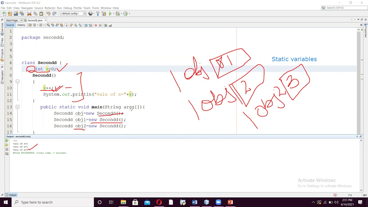 Lecture 9: Static in Java || Static Variable || Static Method || Static Block || NetBeans