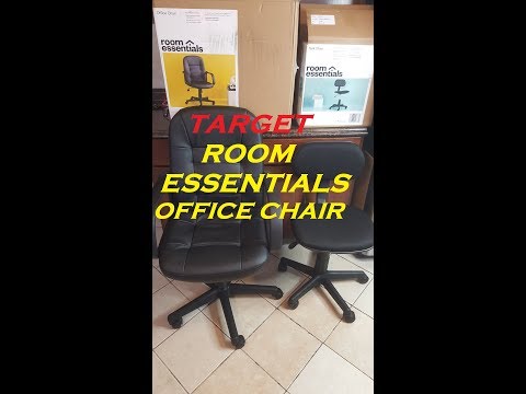 HOW TO ASSEMBLE TARGET ROOM ESSENTIALS OFFICE CHAIR BLACK
