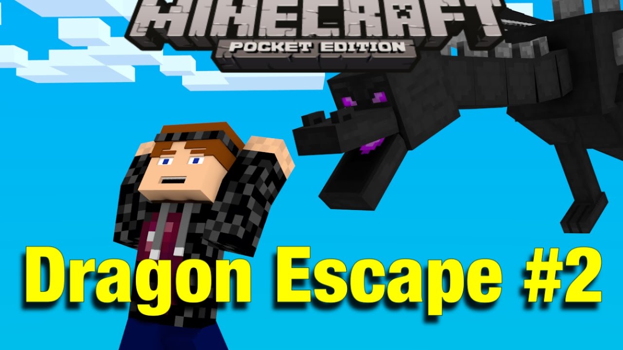 FIRST TRY?!? - Dragon Escape - Minecraft PE