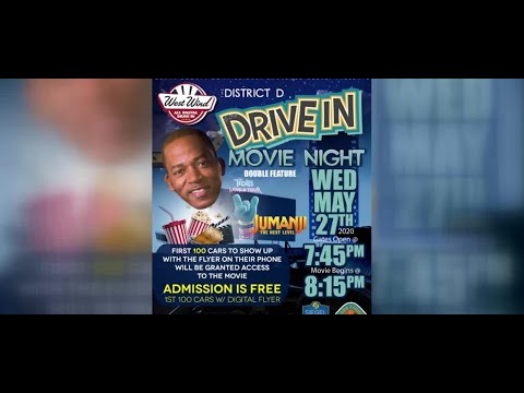Drive-in movie night at West Wind drive-in Theater