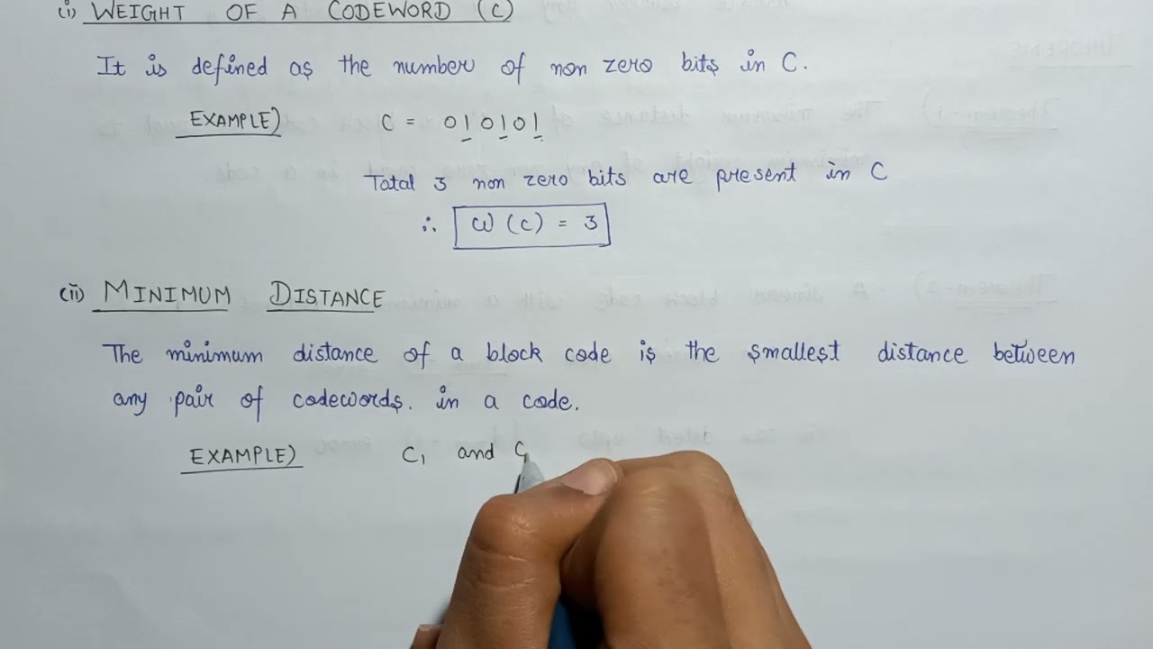 Introduction to Error Correcting Codes | Linear Block Codes