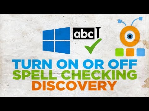 How to Turn On or Off Spell Checking in Windows 10