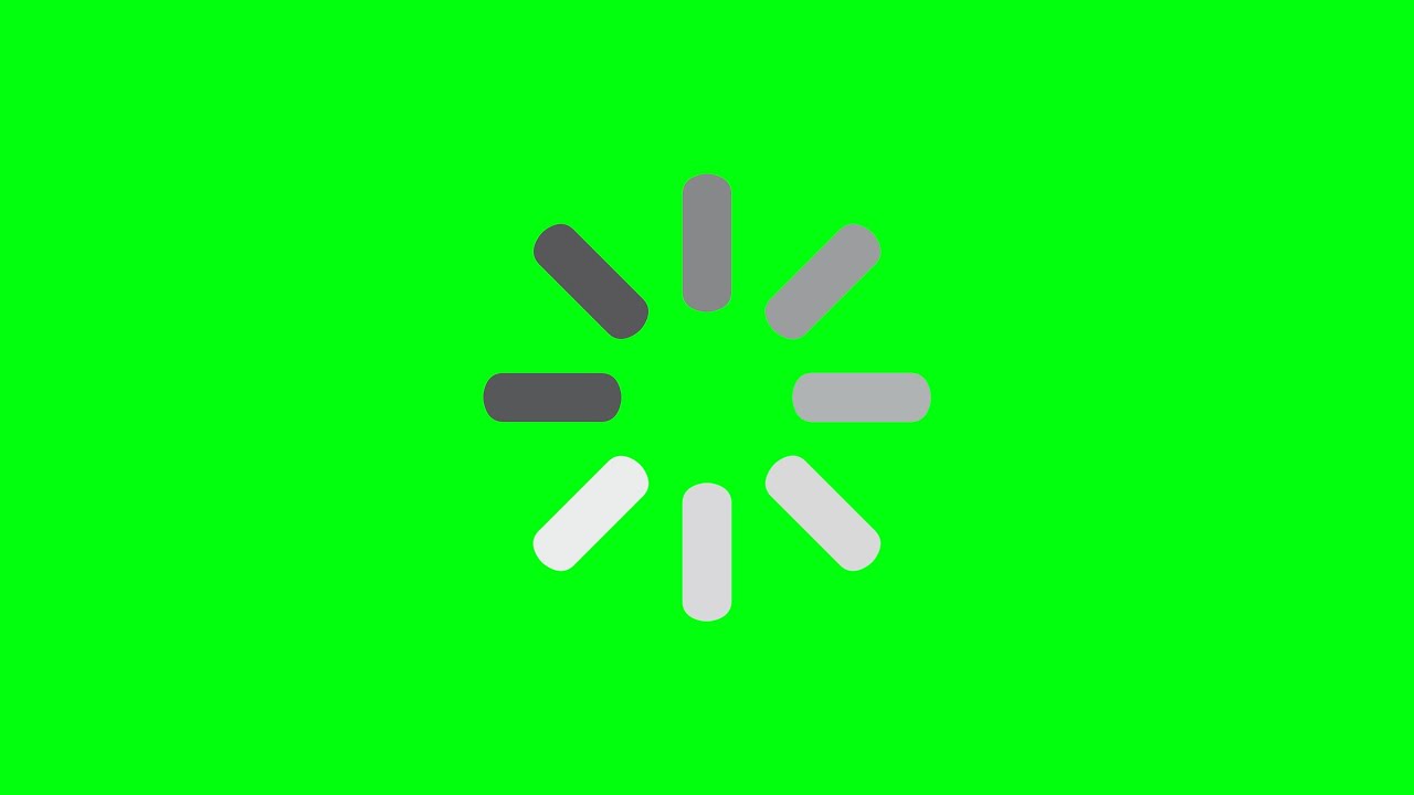Youtube Buffering Circle | Green Screen 4K
