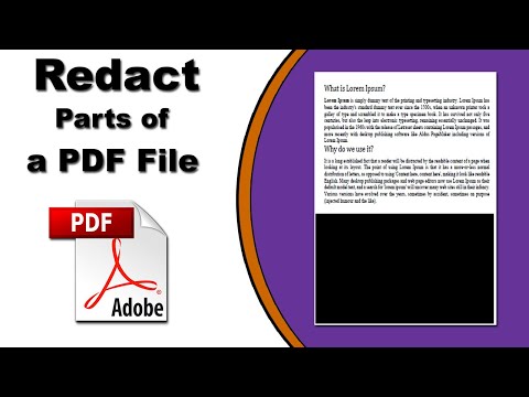 How to Redact Parts of a PDF Document in Adobe Acrobat Pro 2020
