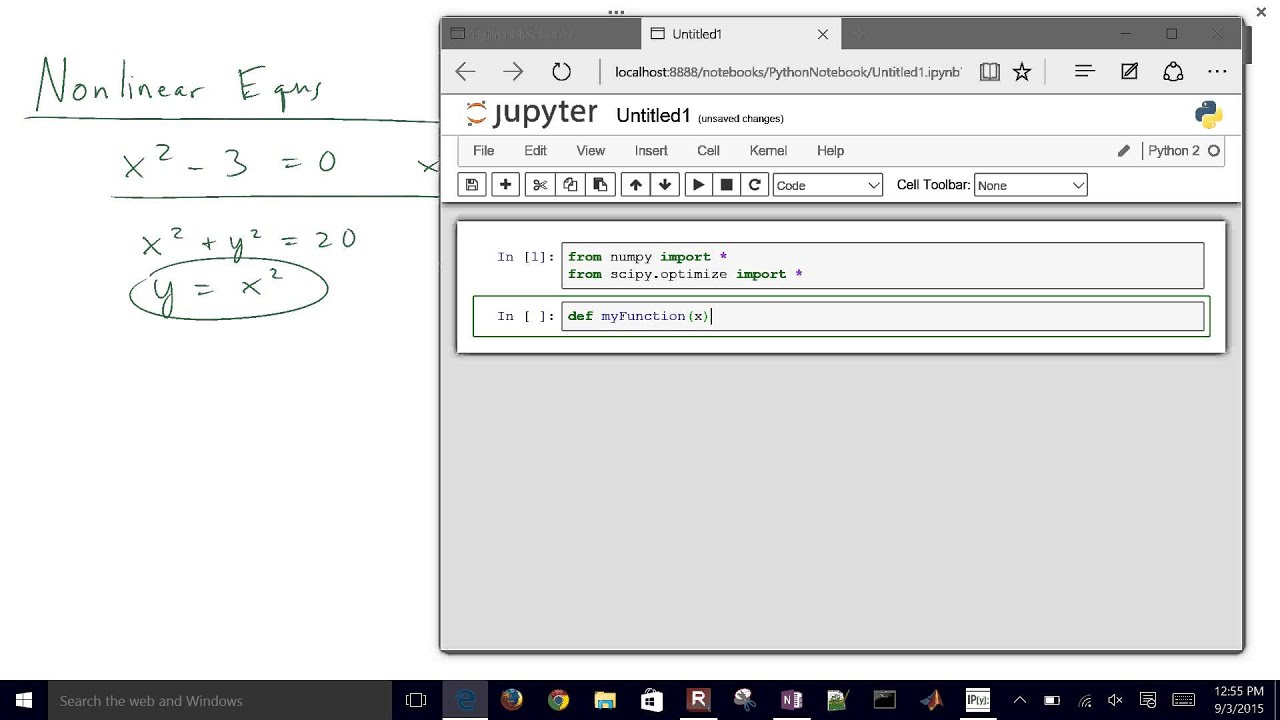 Solve Nonlinear Equations with Python
